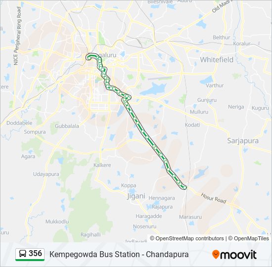356 Route: Schedules, Stops & Maps - Chandapura (Updated)