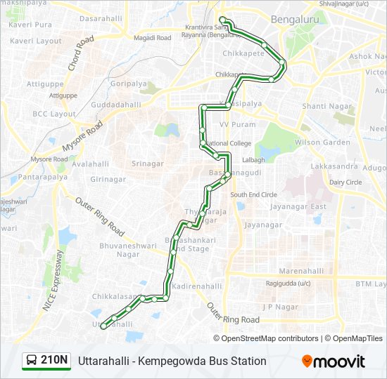 210n Route: Schedules, Stops & Maps - Kempegowda Bus Station (Updated)