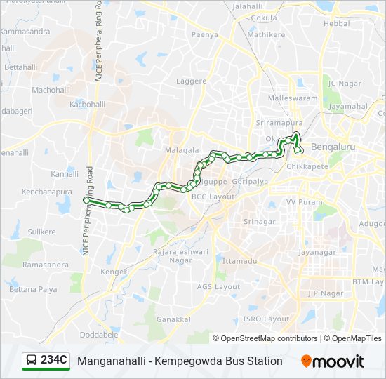 234c Route: Schedules, Stops & Maps - Kempegowda Bus Station (Updated)