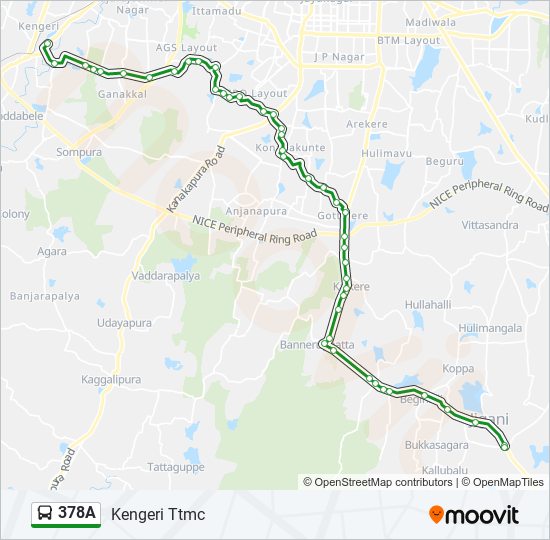 378a Route: Schedules, Stops & Maps - Kengeri Ttmc (Updated)