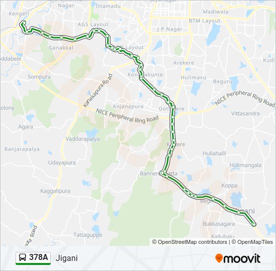 378a Route: Schedules, Stops & Maps - Jigani (Updated)