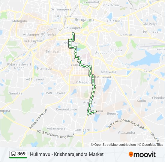 369 Route: Schedules, Stops & Maps - Hulimavu (Updated)