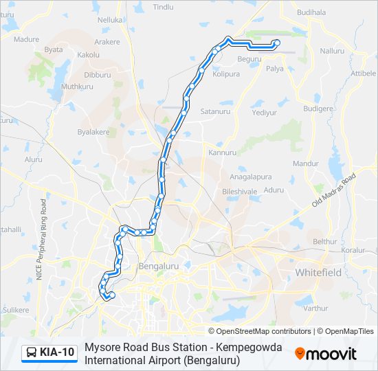 kia10 Route: Schedules, Stops & Maps - Kempegowda International Airport ...