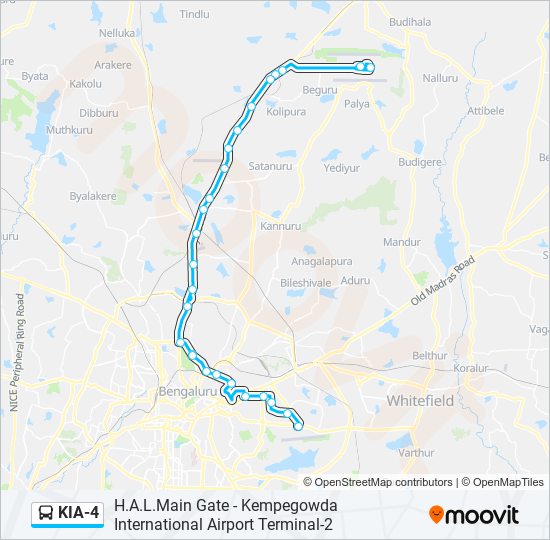 kia4 Route: Schedules, Stops & Maps - H.A.L.Main Gate (Updated)