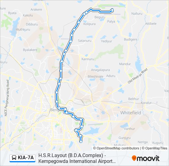 kia7a Route: Schedules, Stops & Maps - H.S.R.Layout (B.D.A.Complex ...