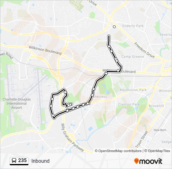235 Route: Schedules, Stops & Maps - Inbound (Updated)