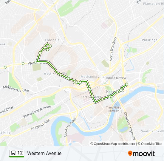 Ruta 12: horarios, paradas y mapas - Western Avenue (Actualizado)