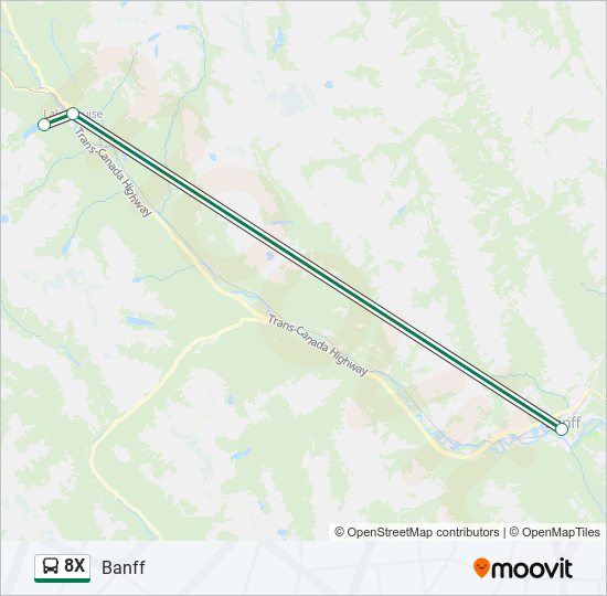 8x Route: Schedules, Stops & Maps - Banff (Updated)