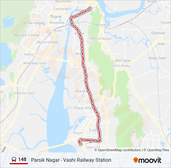 148 Route: Schedules, Stops & Maps - Parsik Nagar (Updated)