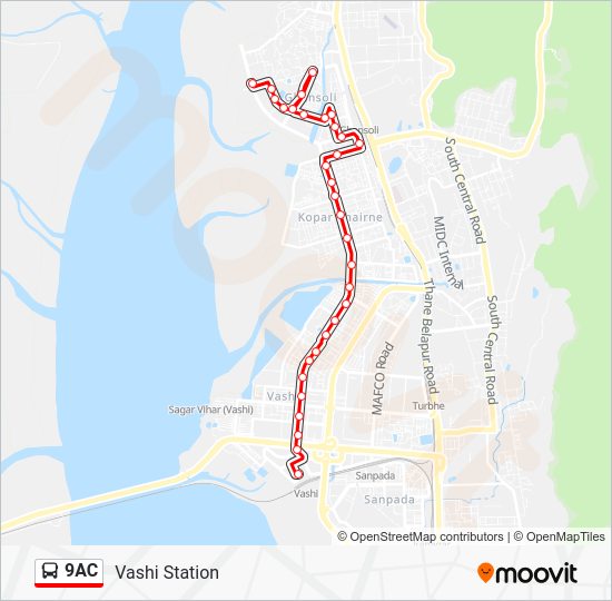 9ac Route: Schedules, Stops & Maps - Ghansoli Gharonda (Updated)