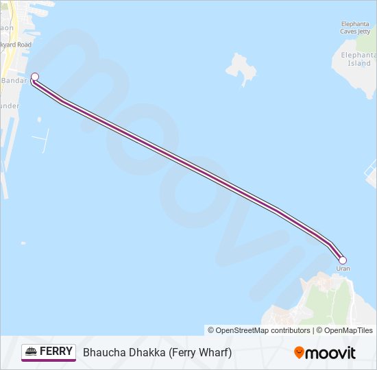 ferry Route: Schedules, Stops & Maps - Bhaucha Dhakka (Ferry Wharf ...