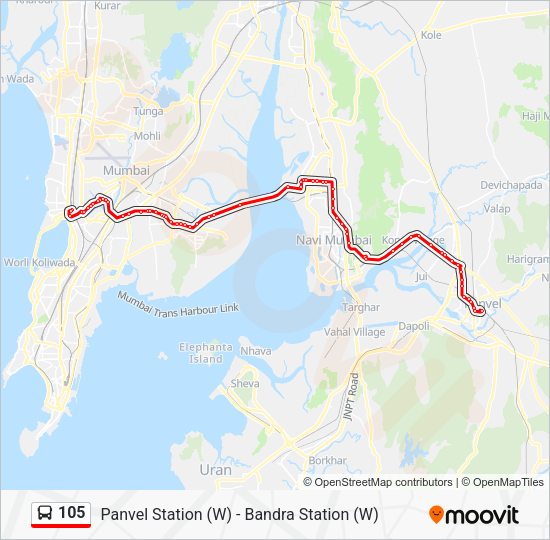 105 Route: Schedules, Stops & Maps - Panvel Station (W) (Updated)