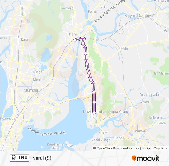 TNU Route: Schedules, Stops & Maps - Nerul (S) (Updated)