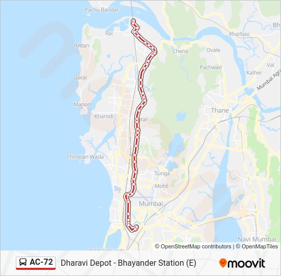 AC72 Route: Schedules, Stops & Maps - Dharavi Depot (Updated)