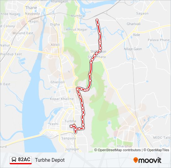 82AC Route: Schedules, Stops & Maps - Turbhe Depot (Updated)