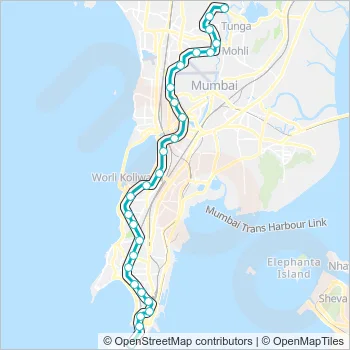 LINE 3 Route: Schedules, Stops & Maps - Cuffe Parade (Updated)