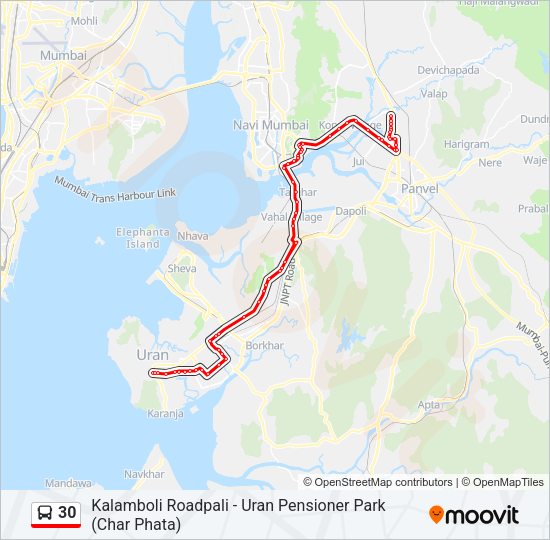 30 Route: Schedules, Stops & Maps - Kalamboli Roadpali (Updated)