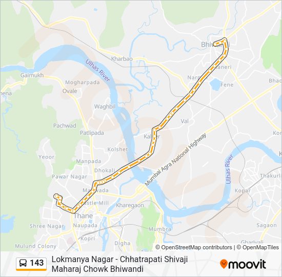 143 Route: Schedules, Stops & Maps - Chhatrapati Shivaji Maharaj Chowk ...