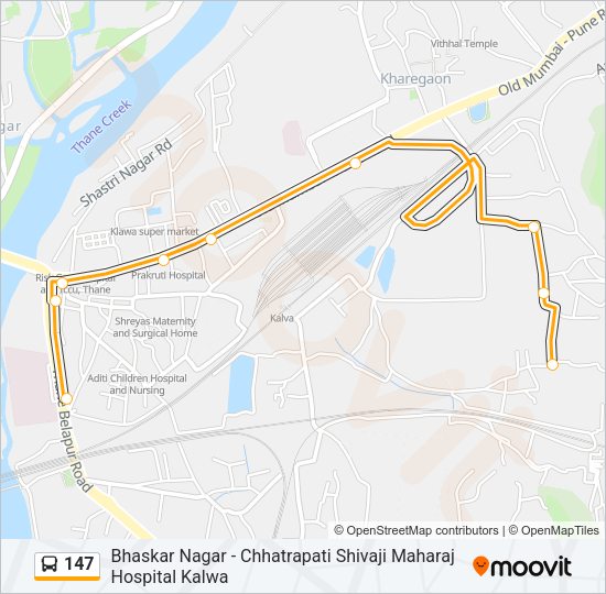 147 Route: Schedules, Stops & Maps - Chhatrapati Shivaji Maharaj ...