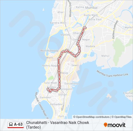 A63 Route: Schedules, Stops & Maps - Chunabhatti (Updated)