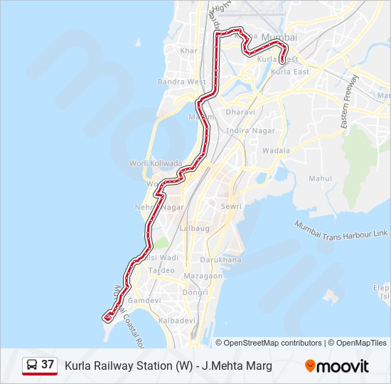 37 Route: Schedules, Stops & Maps - J.Mehta Marg (Updated)