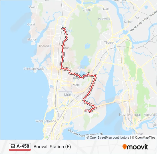 A458 Route: Schedules, Stops & Maps - Borivali Station (E) (Updated)