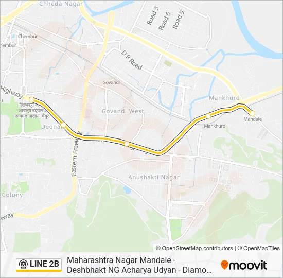 LINE 2B Route: Schedules, Stops & Maps - Deshbhakt NG Acharya Udyan ...