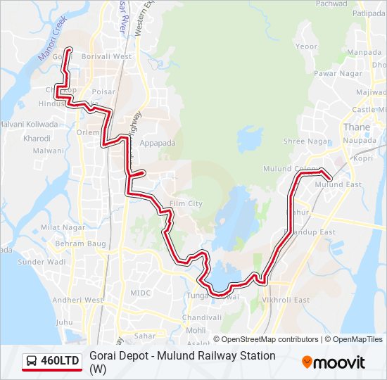 460ltd Route: Schedules, Stops & Maps - Gorai Depot (Updated)