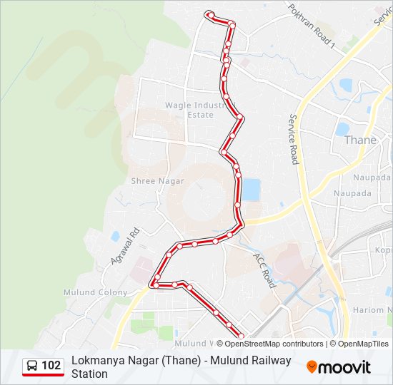 102 Route: Schedules, Stops & Maps - Mulund Railway Station (W) (Updated)