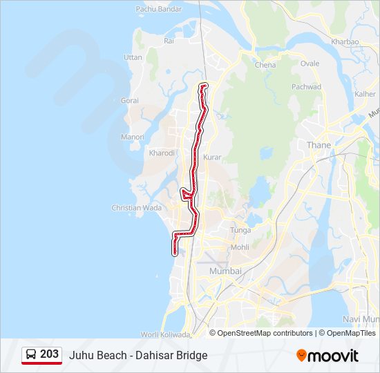 203 Route: Schedules, Stops & Maps - Juhu Beach (Updated)