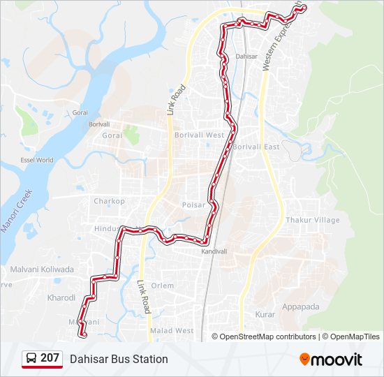 207 Route: Schedules, Stops & Maps - Dahisar Bus Station (Updated)