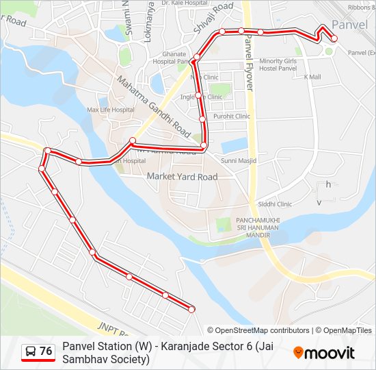 76 Route: Schedules, Stops & Maps - Panvel Station (W) (Updated)