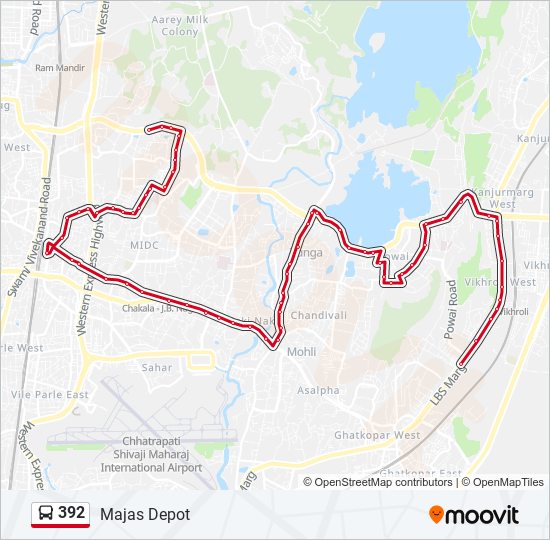 392 Route: Schedules, Stops & Maps - Majas Depot (Updated)