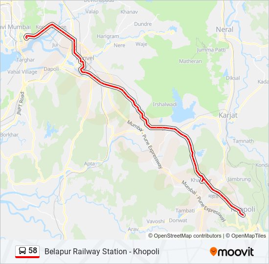 58 Route: Schedules, Stops & Maps - Khopoli (Updated)