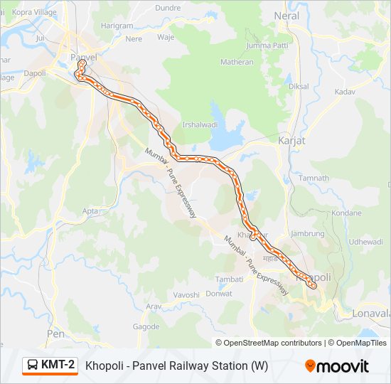 kmt2 Route: Schedules, Stops & Maps - Khopoli (Updated)