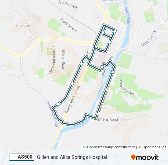 as500 Route: Schedules, Stops & Maps - Alice Springs Interchange‎→Alice ...