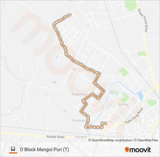 919 Route: Schedules, Stops & Maps - D Block Mangol Puri (T) (Updated)