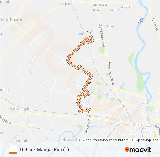 919 Route: Schedules, Stops & Maps - D Block Mangol Puri (T) (Updated)