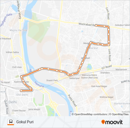 217 Route: Schedules, Stops & Maps - Gokul Puri (Updated)