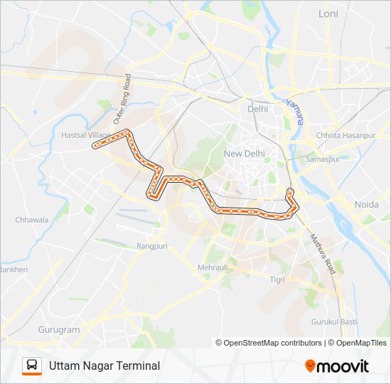 518 Route: Schedules, Stops & Maps - Uttam Nagar Terminal (Updated)