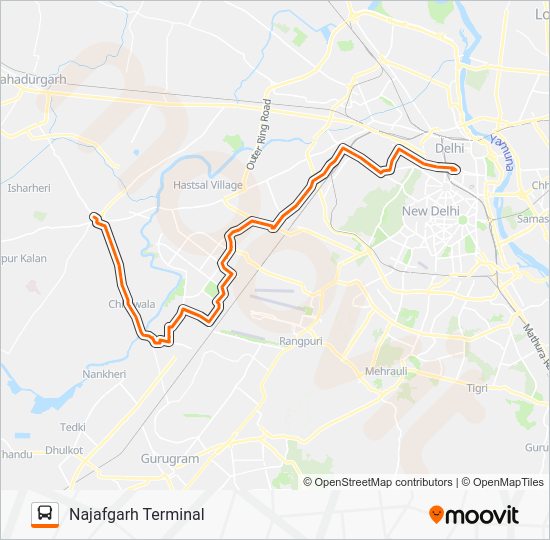 892 Route: Schedules, Stops & Maps - Najafgarh Terminal (Updated)
