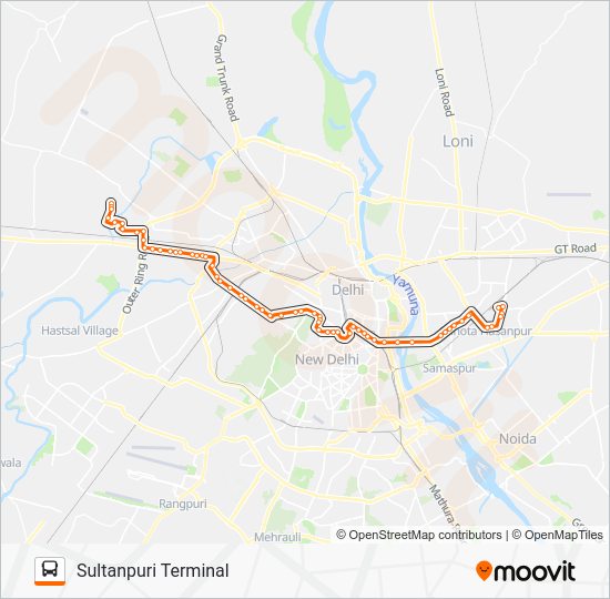 943 Route: Schedules, Stops & Maps - Sultanpuri Terminal (Updated)