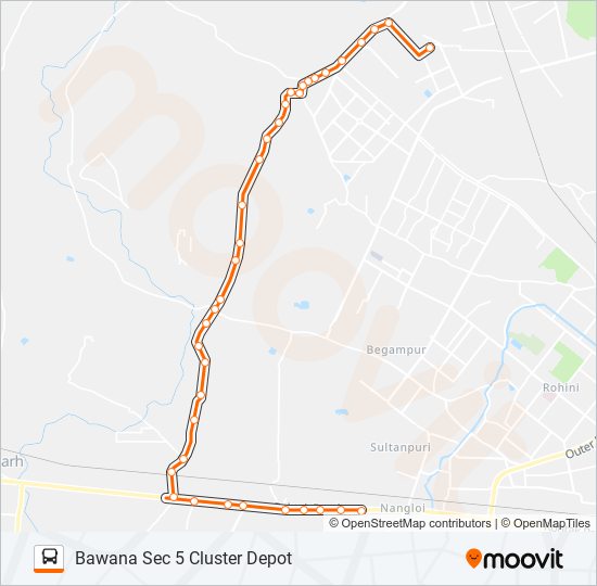 905stl Route: Schedules, Stops & Maps - Bawana Sec 5 Cluster Depot ...