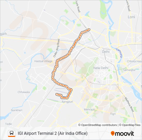 AIR05 Route: Schedules, Stops & Maps - IGI Airport Terminal 2 (Air ...