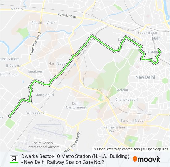 752 Route: Schedules, Stops & Maps - Dwarka Sector-10 Metro Station (N ...