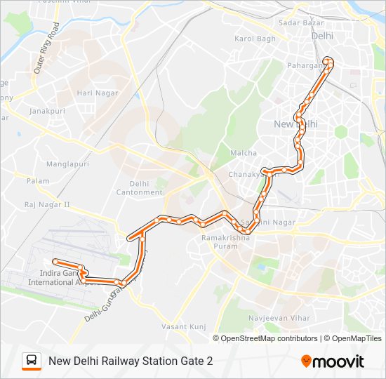 780 Route: Schedules, Stops & Maps - New Delhi Railway Station Gate 2 ...