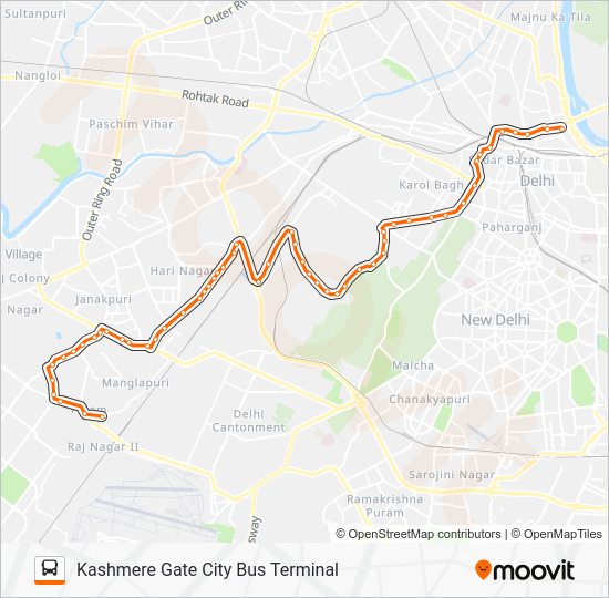721 Route: Schedules, Stops & Maps - Kashmere Gate City Bus Terminal ...