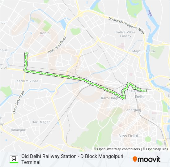 232 Route: Schedules, Stops & Maps - D Block Mangolpuri Terminal (Updated)