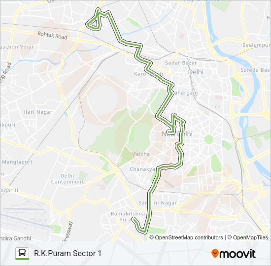 610 Route: Schedules, Stops & Maps - R.K.Puram Sector 1 (Updated)