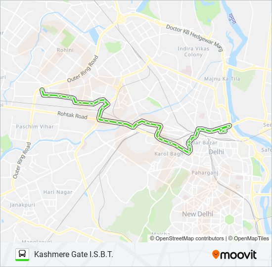906 Route: Schedules, Stops & Maps - Kashmere Gate I.S.B.T. (Updated)